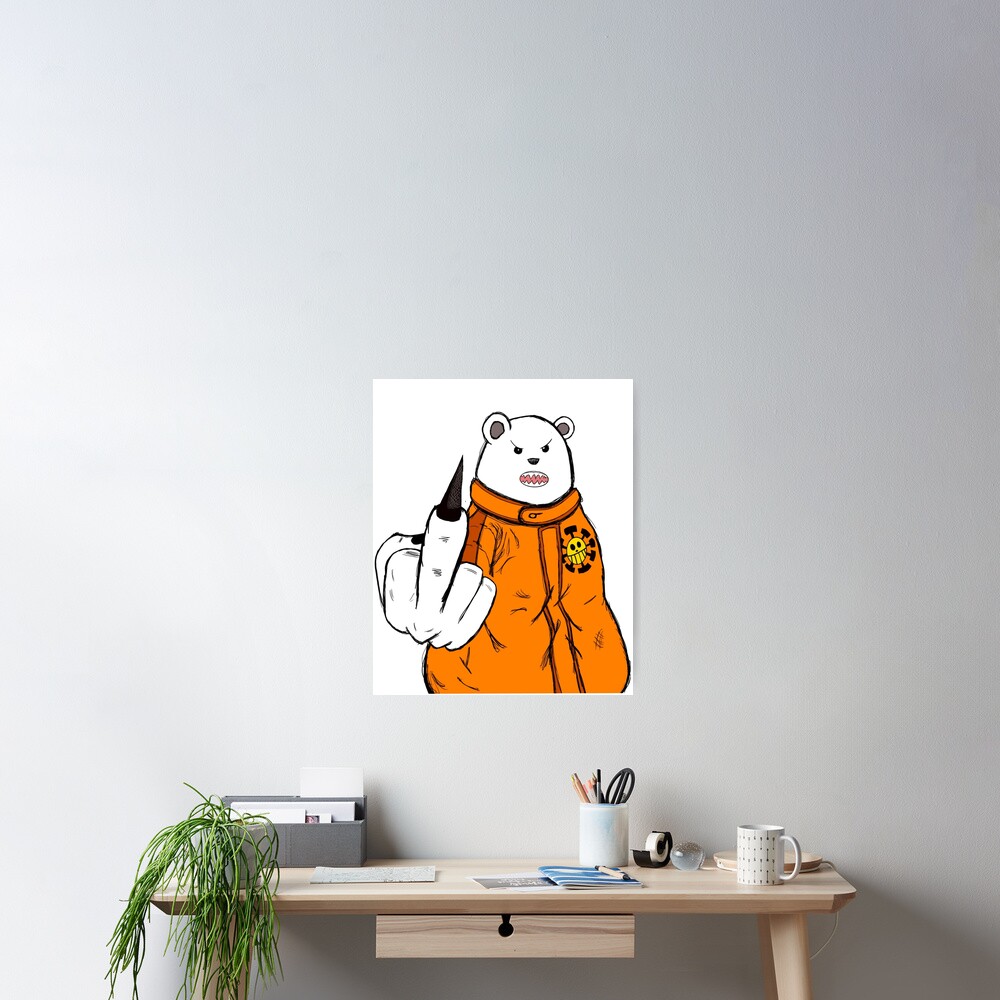 "Sad Bear? Mad Bear? Middle Finger Bear" Poster by HoldMyTees | Redbubble