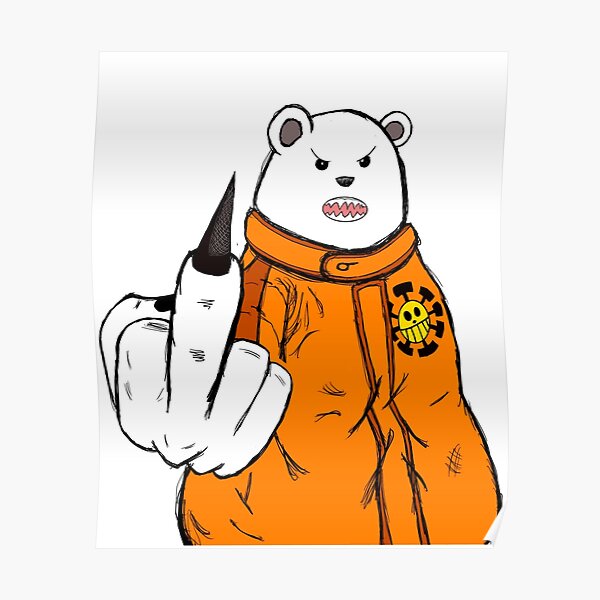"Sad Bear? Mad Bear? Middle Finger Bear" Poster by HoldMyTees | Redbubble