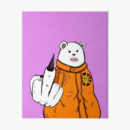 "Sad Bear? Mad Bear? Middle Finger Bear" Art Board Print for Sale by ...