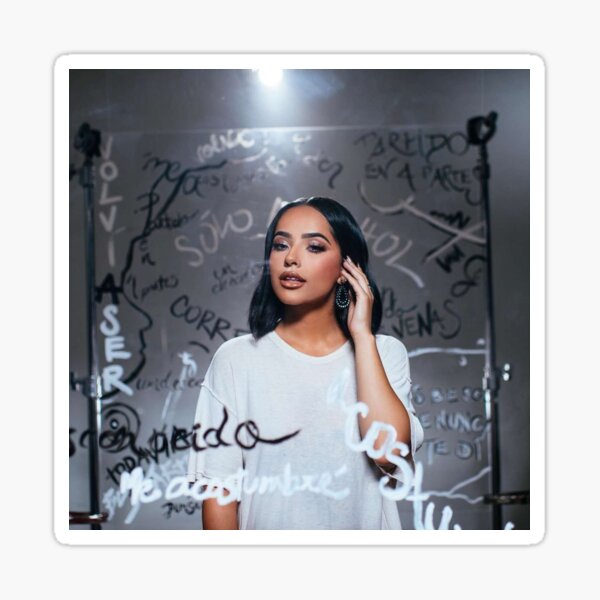 "BECKY G 'ME ACOSTUMBRÉ'" Sticker by AnidariRS | Redbubble
