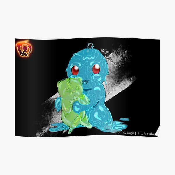 "Chibi Slime" Poster by BinxySage | Redbubble