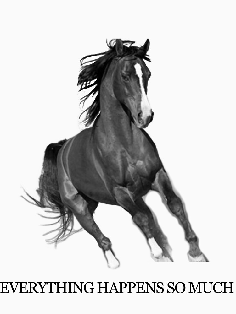 "Everything Happens So Much" T-shirt for Sale by jearing | Redbubble | horse ebooks t-shirts ...