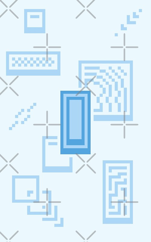 "Simple Clean Pixel Shapes" by Gavirlas | Redbubble