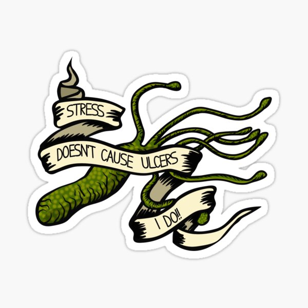 "Stress doesn’t cause ulcers, I do! - H Pylori microbe bacteria tattoo ...