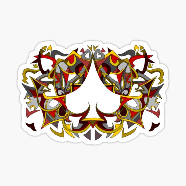 "Classic Spade " Sticker for Sale by Dkard | Redbubble