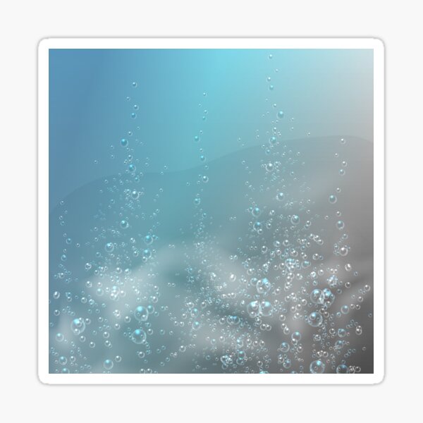 "Water Bubbles" Sticker for Sale by SoccaTamam | Redbubble