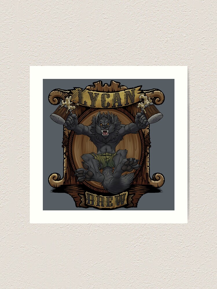"Lycan Brew" Art Print for Sale by Teaselbone | Redbubble