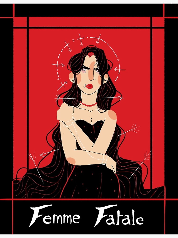 "Femme Fatale Art Nouveau Print" Poster for Sale by Jean-Of-Arts ...