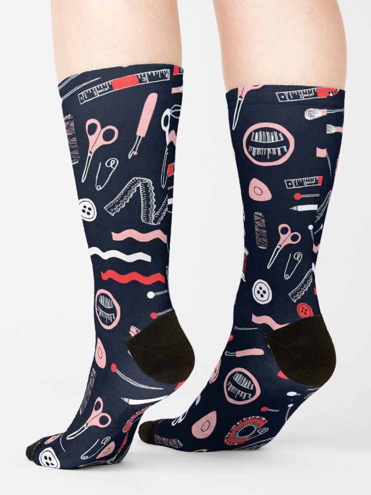 "Sewing Theme Print" Socks for Sale by kapotka | Redbubble