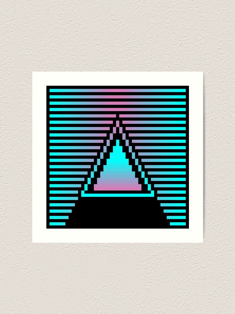 "Vaporwave Pixel Art Triangle Retrowave" Art Print for Sale by Gavirlas ...