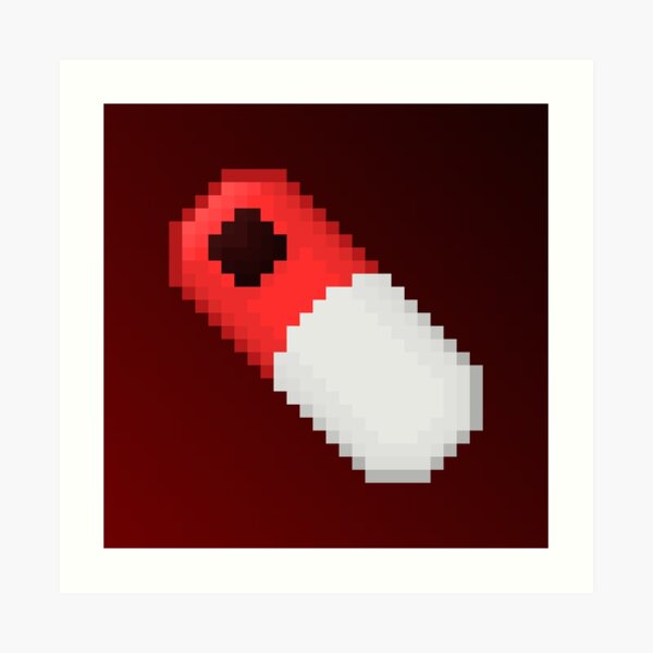 "Aesthetic Red Pill Pixel Art" Art Print for Sale by Gavirlas | Redbubble