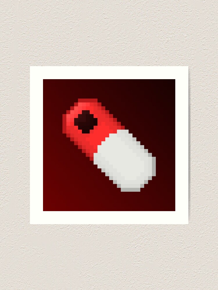 "Aesthetic Red Pill Pixel Art" Art Print for Sale by Gavirlas | Redbubble