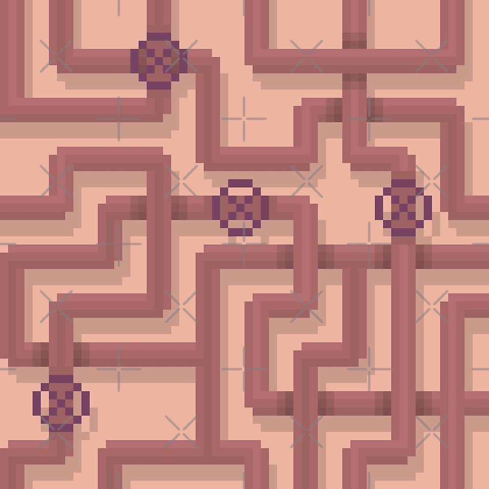 "Pixel Art Steampunk Pipes" by Gavirlas | Redbubble