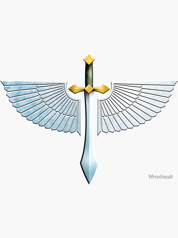 "Winged Blade - Special Edition" Sticker for Sale by Wroxhawk | Redbubble