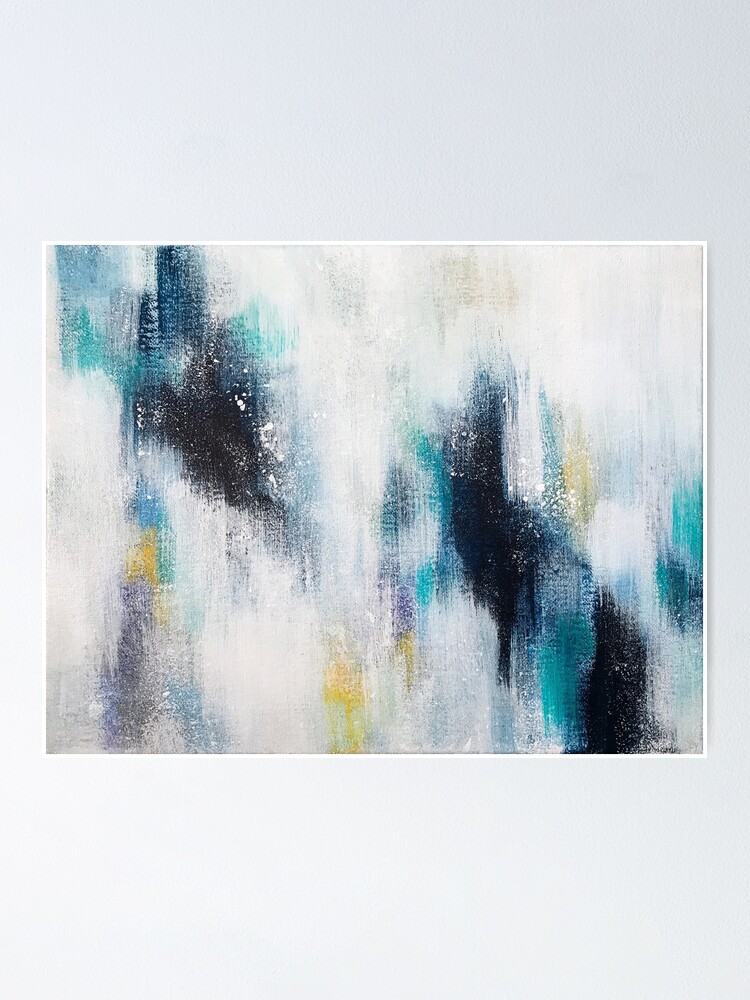 ""Windows" - Abstract acrylic painting" Poster for Sale by emberstudio ...