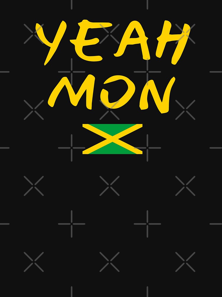 "Yeah Mon Good Vibes Only Rasta Reggae Roots Flag" T-shirt for Sale by ...