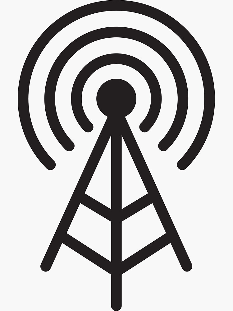 "Antenna symbol 5" Sticker by Seb-Sk93 | Redbubble