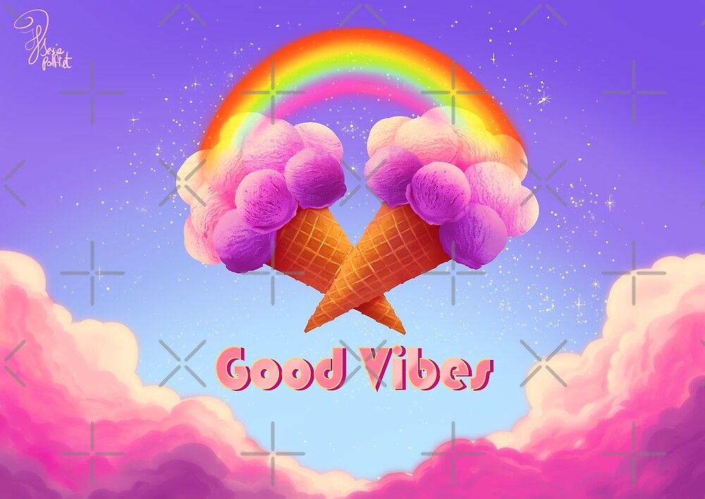 "Good rainbow vibes" by DigitalCloud | Redbubble
