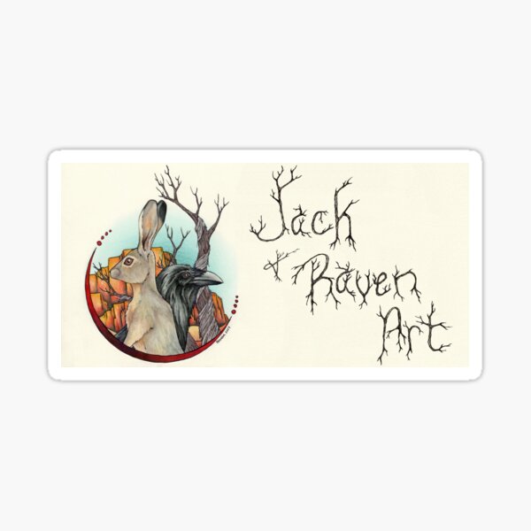 Pegatina «Logotipo de Jack & Raven» de JackRavenArt | Redbubble