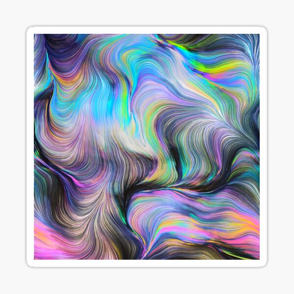 "Genflow 7" Sticker for Sale by TrinarySunArt | Redbubble