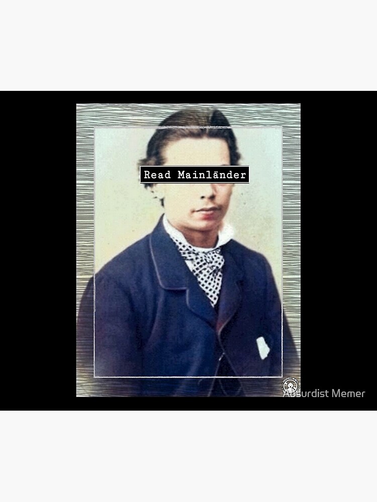 Colcha «Leer Philipp Mainlander» de AbsurdistMemer | Redbubble