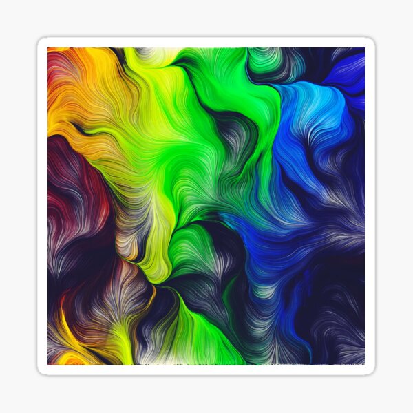 "Genflow 9" Sticker for Sale by TrinarySunArt | Redbubble