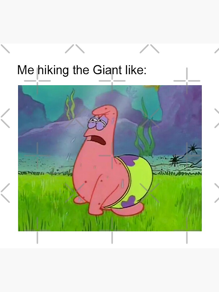 "Sleeping Giant Hike Meme" Sticker for Sale by wesleyclapp | Redbubble