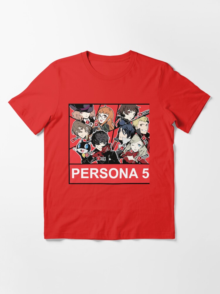 "Persona 5 phantom thieves (red background)" T-shirt for Sale by Gale ...