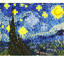 "8-bit Starry Night" by brotherbrain | Redbubble