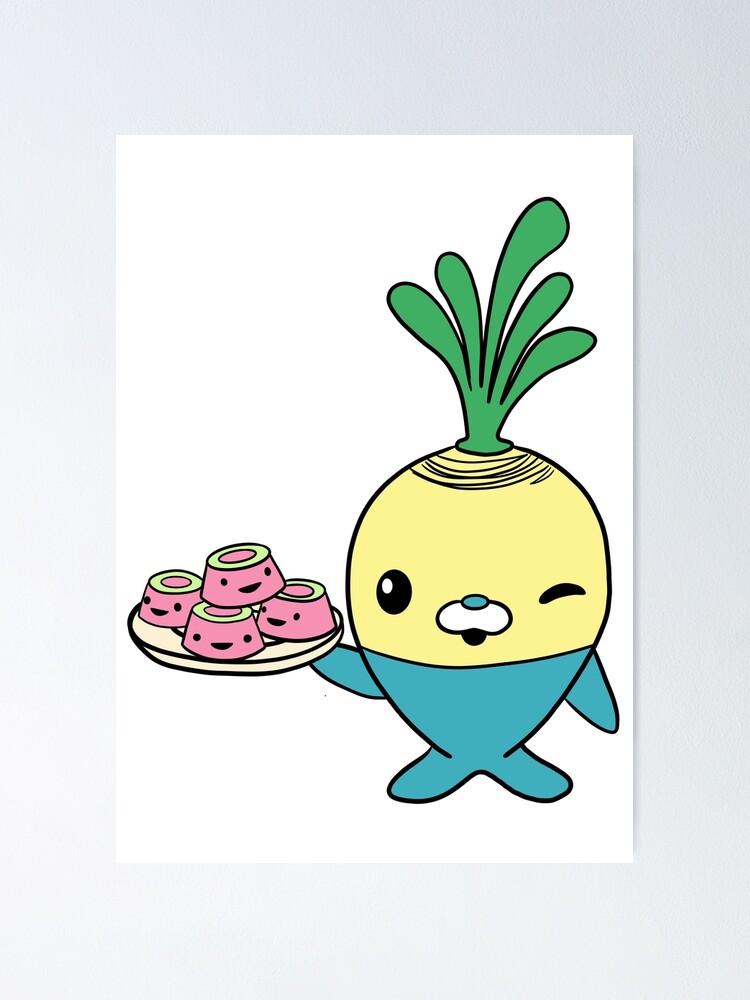 Octonauts Tunip The Vegimal Splatter Art Children's Kid's Wall Art ...