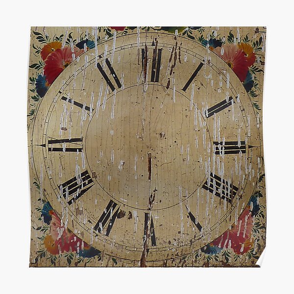"Antique Worn Clock Face" Poster by FuzzyHoney | Redbubble