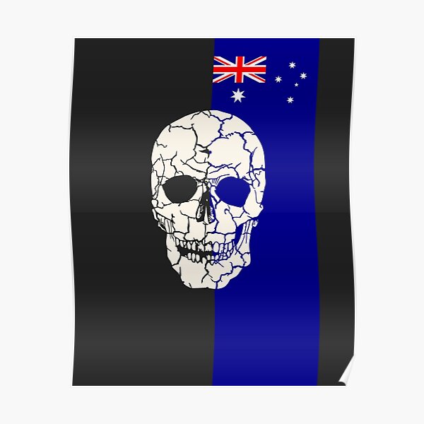 "Skull design with Australian Flag -Skull - Skull Art - Memento Mori ...