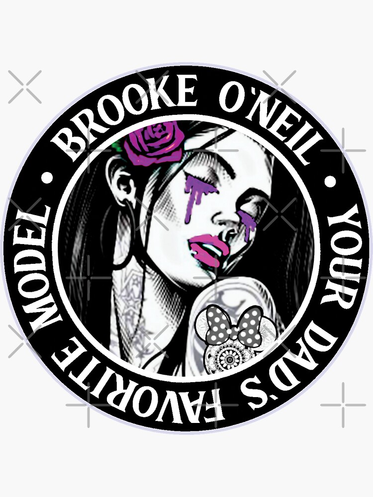 "brooke o'neil crybae" Sticker for Sale by crybaeshop | Redbubble