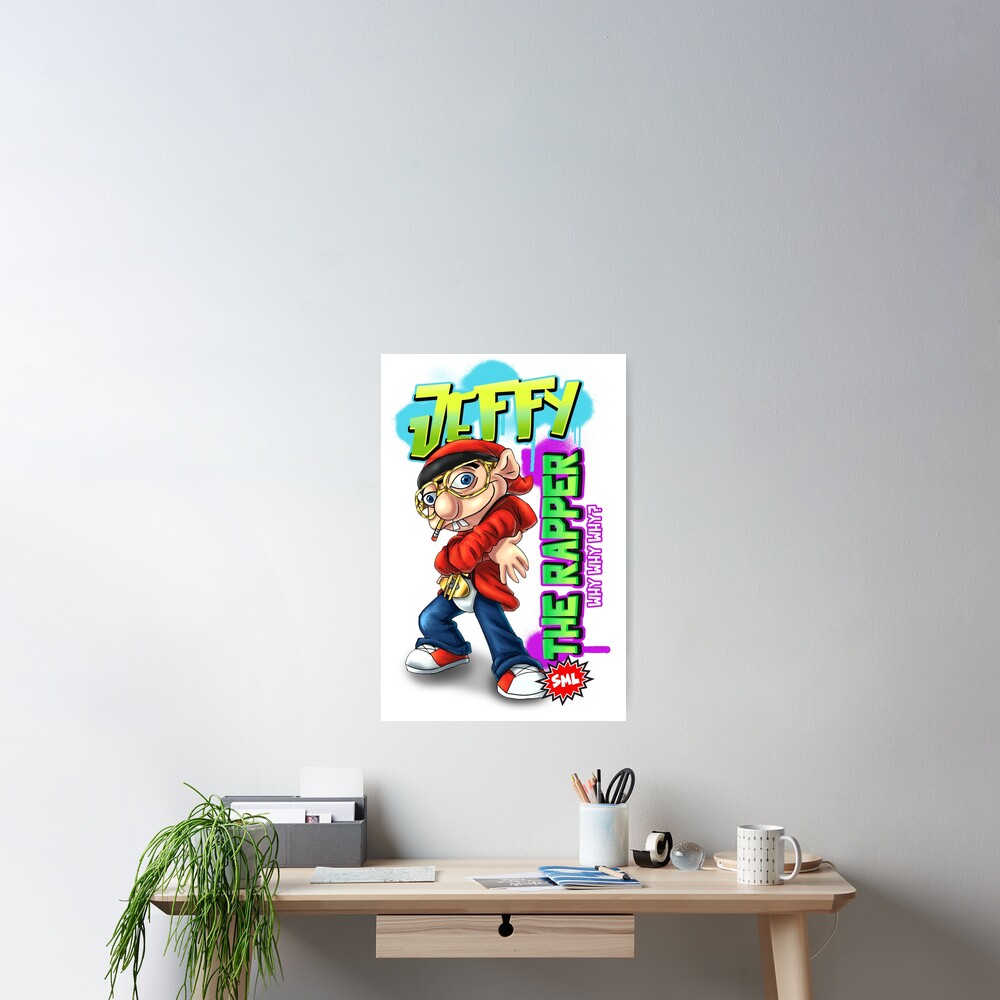 "Jeffy The Rapper - Funny SML Character" Poster for Sale by Customos ...