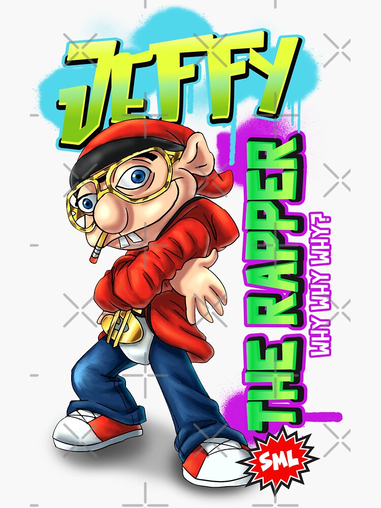 "Jeffy The Rapper - Funny SML Character" Sticker for Sale by ONEL LOPEZ ...
