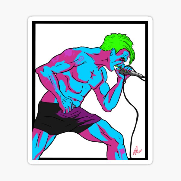 "Neon Henry" Sticker for Sale by coreyhasissues | Redbubble