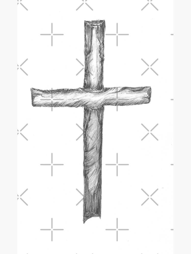 Cross Sketch Art Atomic Cross, Drawing By Wesley Cudd | ArtMajeur
