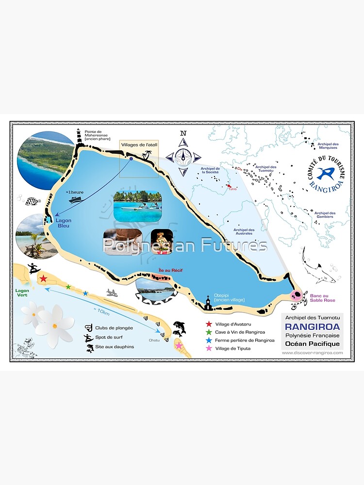 Impression photo « Carte de votre visite à Rangiroa », par cabmok ...