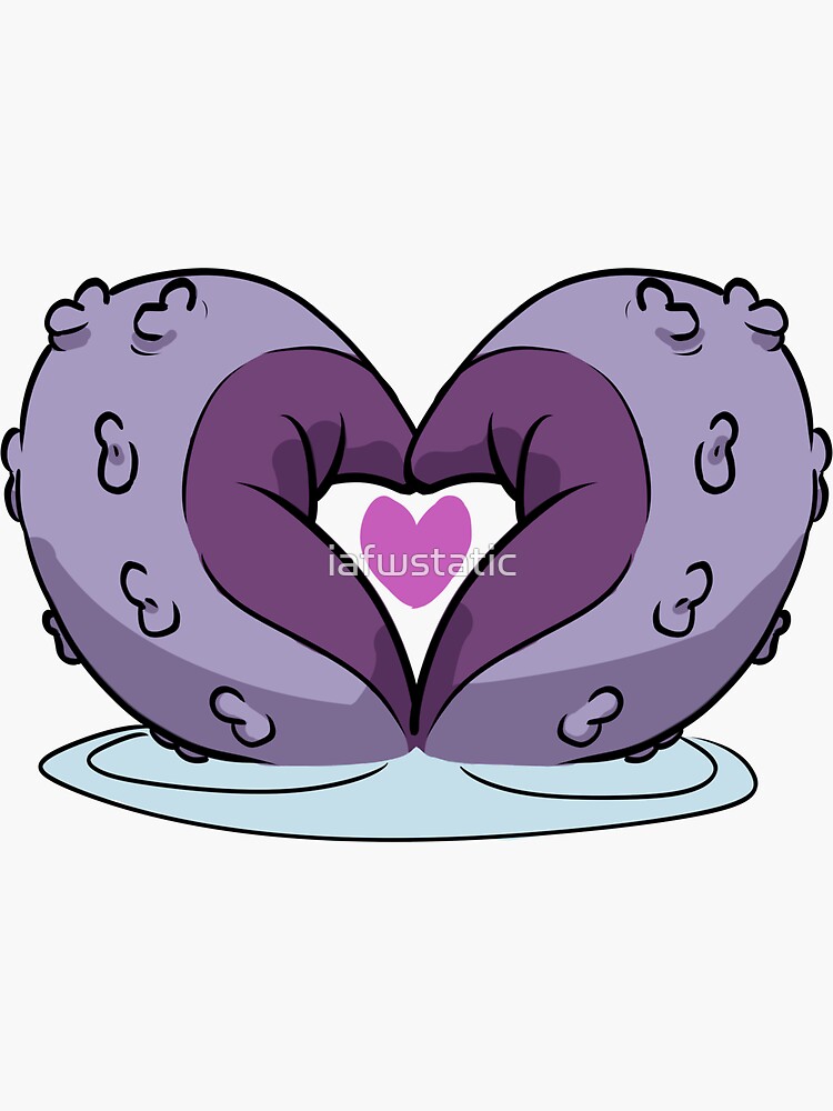 "Monster Love" Sticker for Sale by iafwstatic | Redbubble