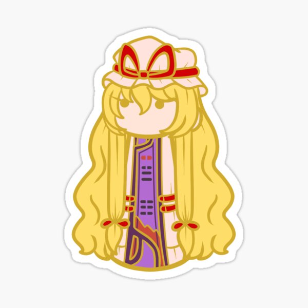 "Touhou Derp: Yukari Yakumo (AoCF)" Sticker for Sale by DerpEmblemDaily ...
