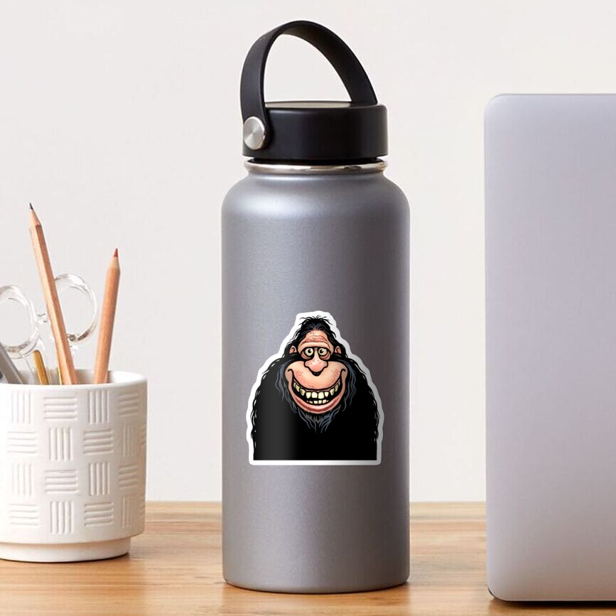 "Smiling Bigfoot Sasquatch" Sticker by stevesack | Redbubble
