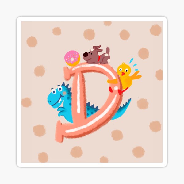 "Letter D" Sticker for Sale by sabthami | Redbubble