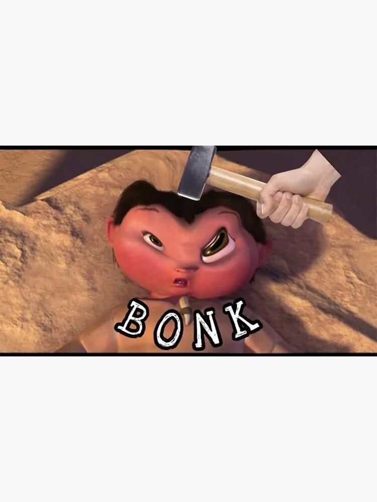 "Bonk the Ice Age Baby" Sticker for Sale by Guanaha | Redbubble