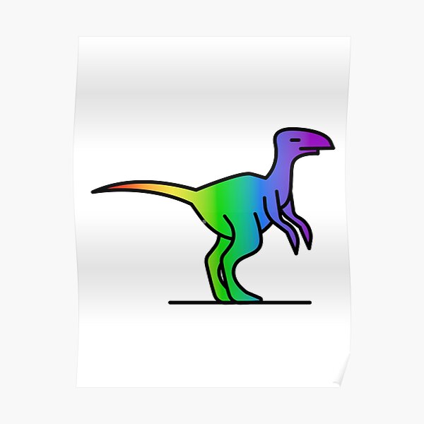 "LGBT VELOCIRAPTOR" Poster for Sale by Nicodoom | Redbubble