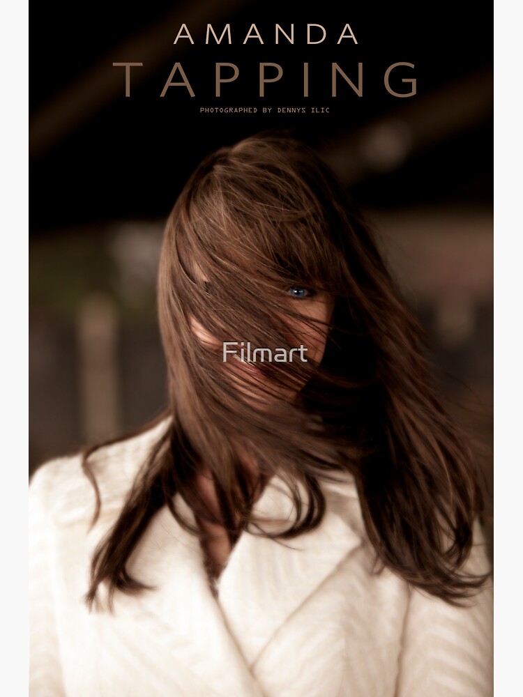 "Amanda Tapping - HAIR" Framed Art Print by Filmart | Redbubble