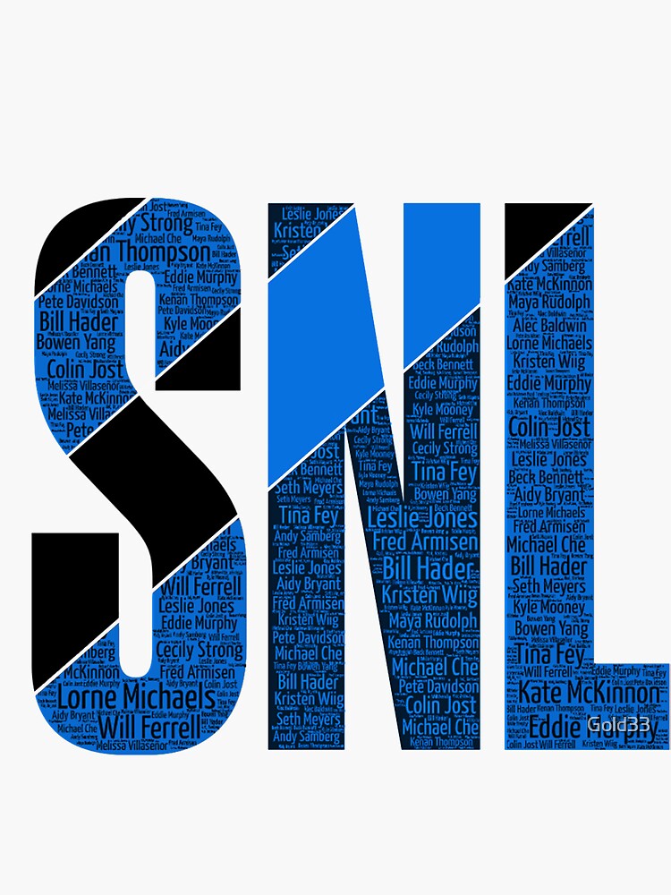 "SNL" Sticker by Gold33 | Redbubble