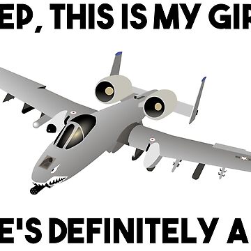 "American A-10 Warthog Jet Aircraft Meme" Canvas Print for Sale by ...