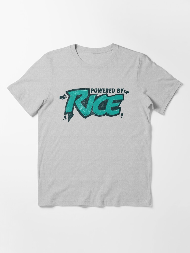 "Powered By Rice" T-shirt for Sale by swyftees | Redbubble | rice t ...