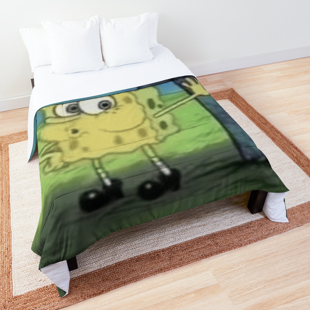 "tired spongebob meme" Comforter for Sale by woollymonkey | Redbubble