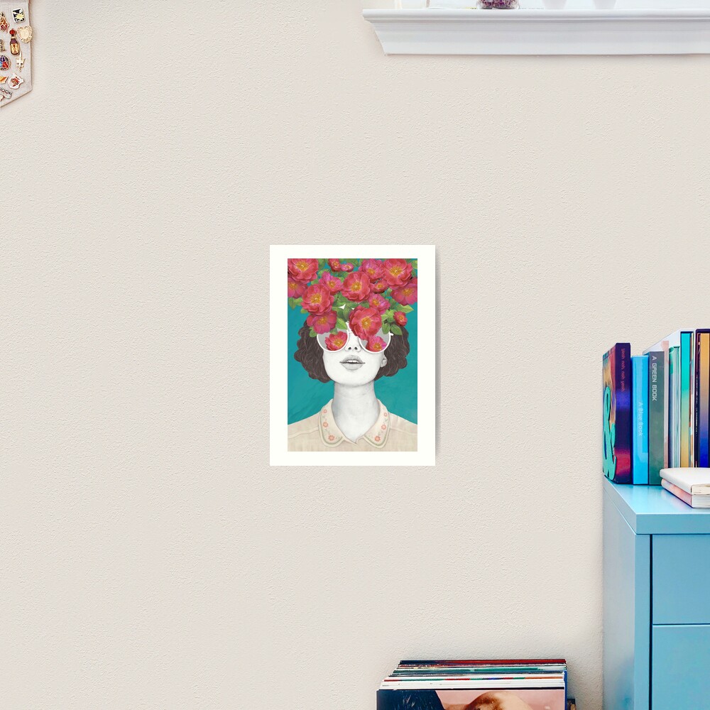 The Optimist Rose Tinted Glasses Art Print For Sale By Lauragraves Redbubble